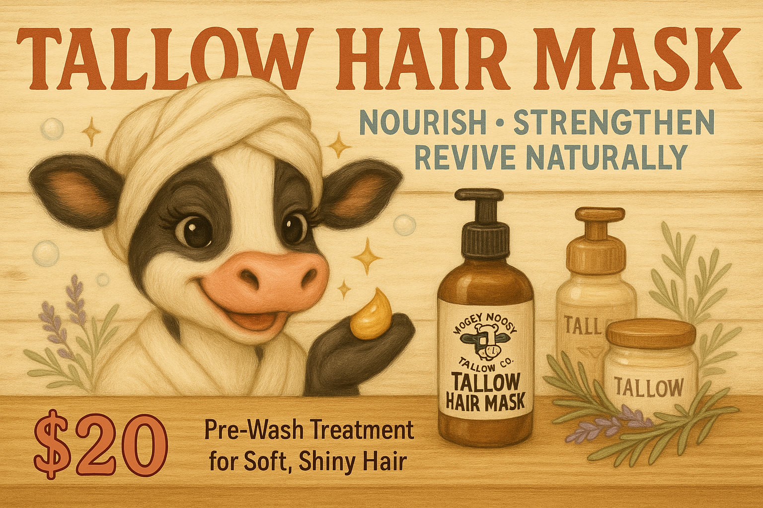 The Benefits of Tallow for Hair | Why MOOey MOOey’s Pre-Wash Mask ...